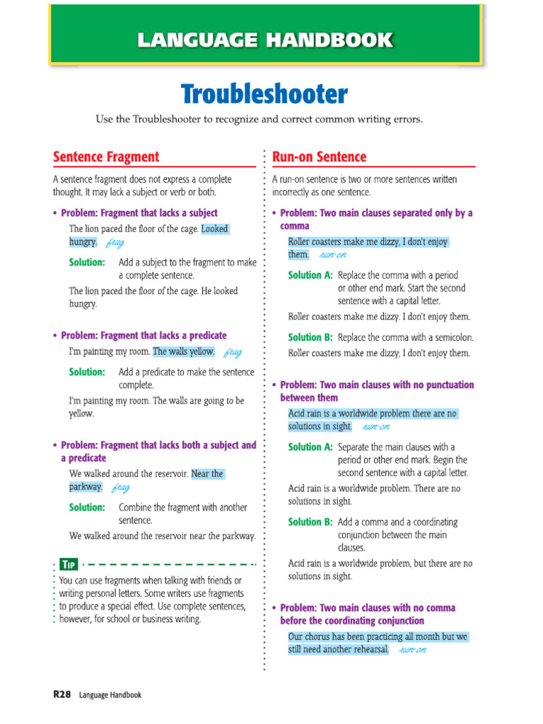 Language Handbook | PDF