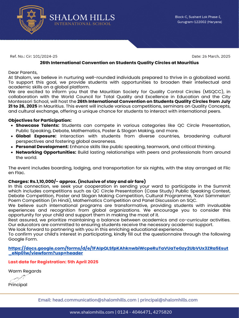 Circular 101 Mauritius Summit | PDF | Social Psychology