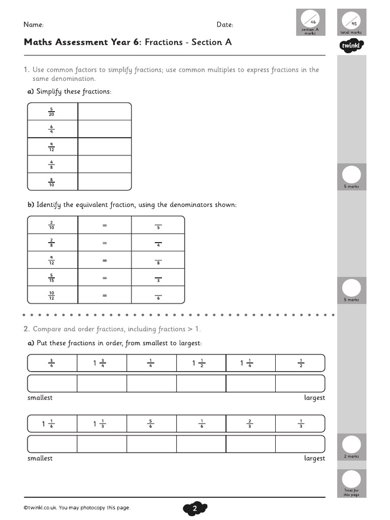 Fractions Practice PDF | PDF