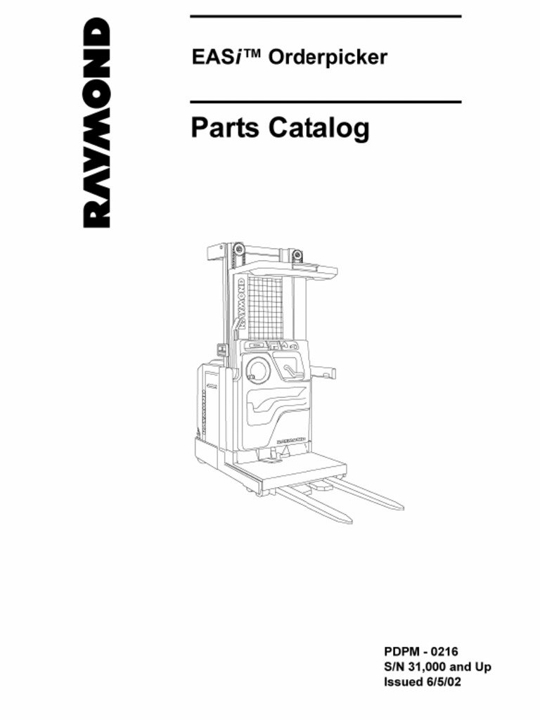 EASI Order Picker Parts Manual 31000 and Up | PDF