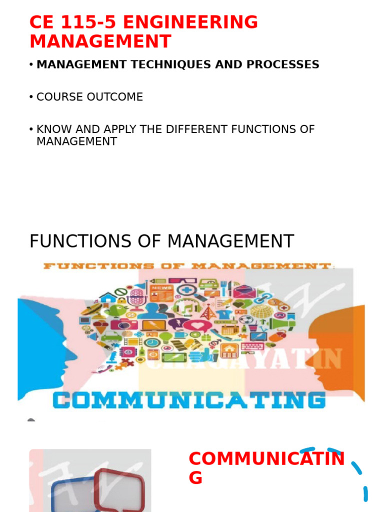 Engineering Management - Communicating | PDF | Communication | Information