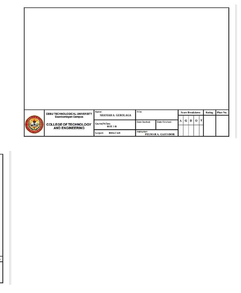 Cad Template Pdf