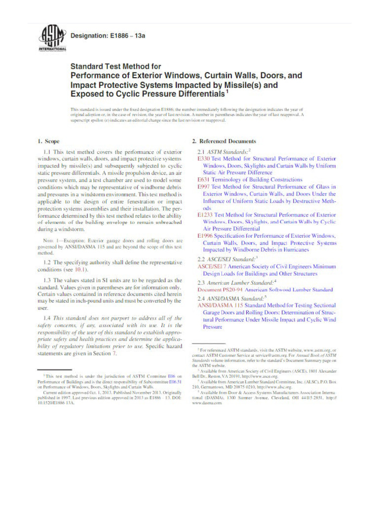 ASTM E1886-13a | PDF