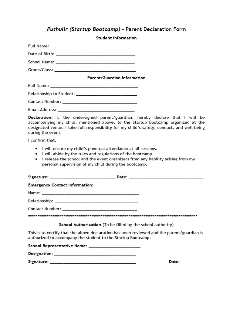 Parent_Declaration_Form | PDF