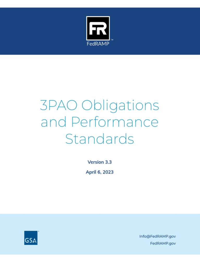 3PAO Obligations and Performance Standards | PDF | Quality Management ...