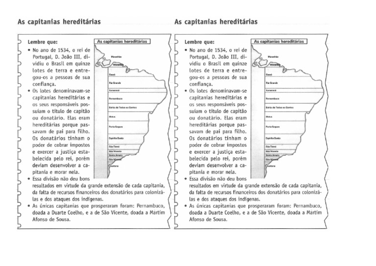 Capitanias Hereditárias Pdf