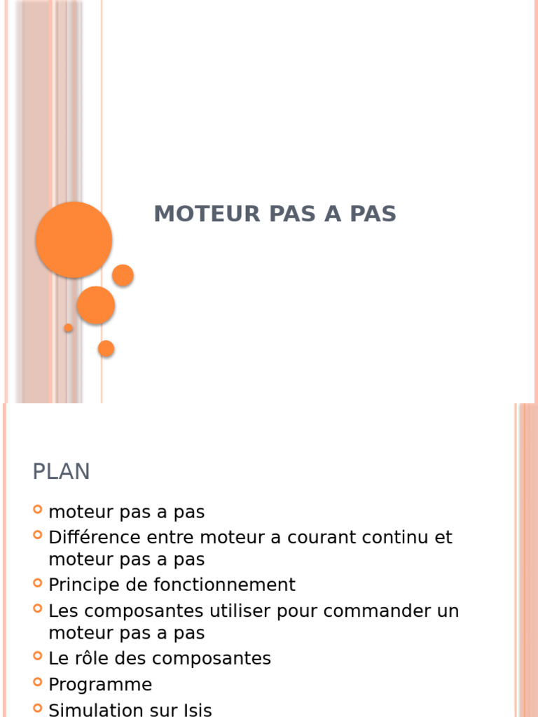Fonctionnement du moteur pas à pas | PDF