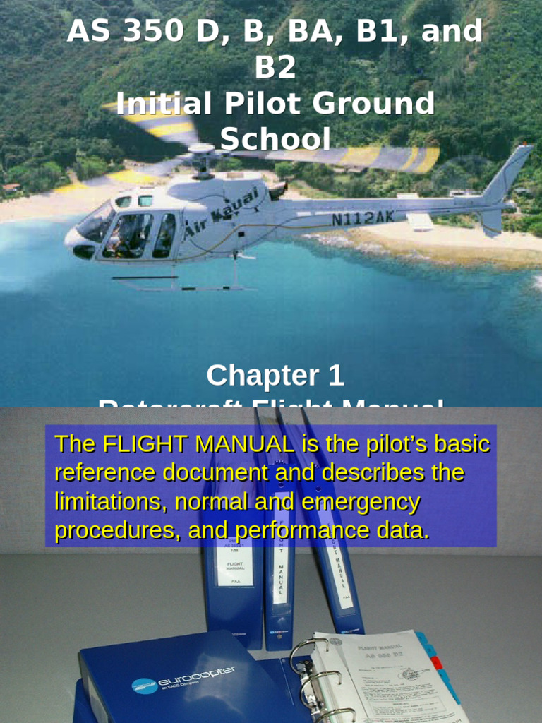AS 350 D, B, BA, B1, and B2 Initial Pilot Ground School | PDF ...