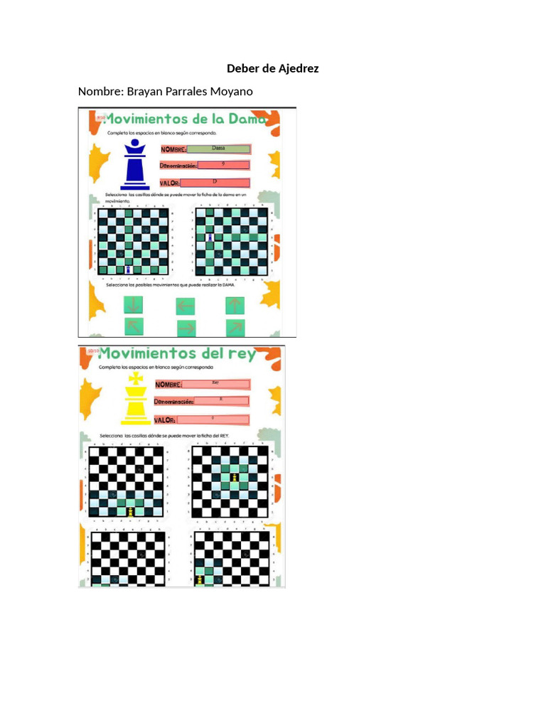 Deber de Ajedrez | PDF