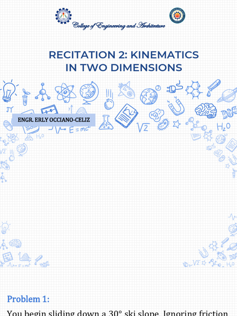 Kinematics Problems in Two Dimensions | PDF | Velocity | Acceleration