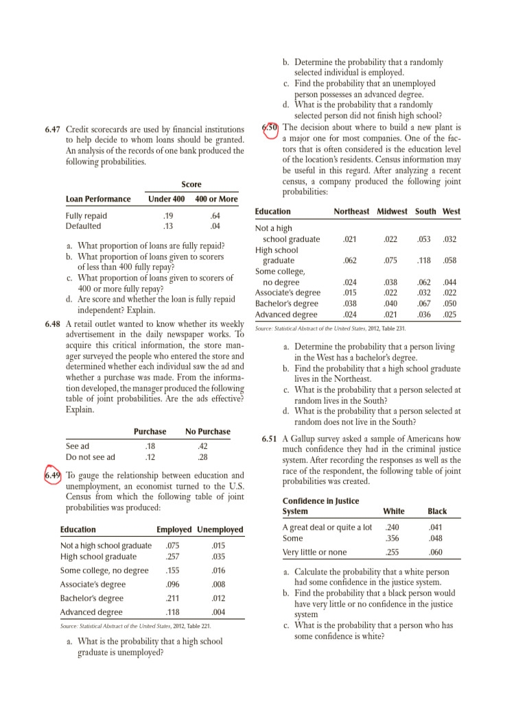 2 Exer Chap6 Probability | PDF