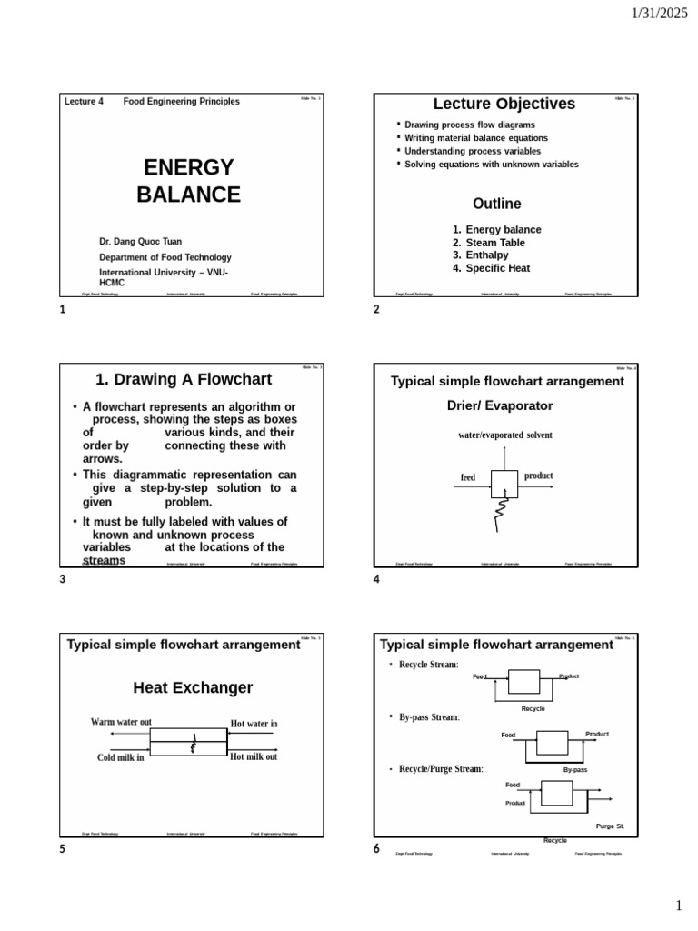 FE Lec4 Energy Balance | PDF | Enthalpy | Steam