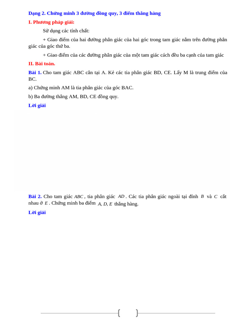 HH7 - CĐ13.2. Su Dong Quy Cua Ba Duong Trung Tuyen Ba Duong Phan Giac | PDF