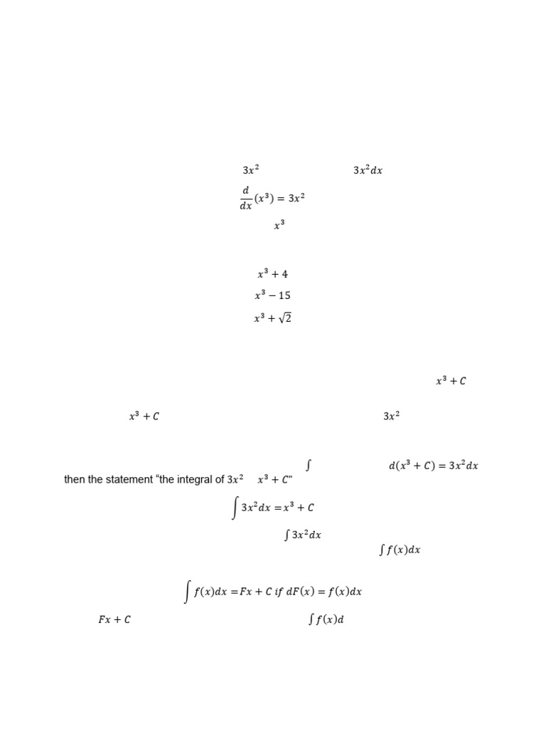 Antidifferentiation and the Indefinite Integral FInal | PDF | Integral ...