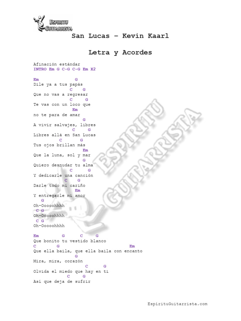 San Lucas Kevin Kaar | PDF