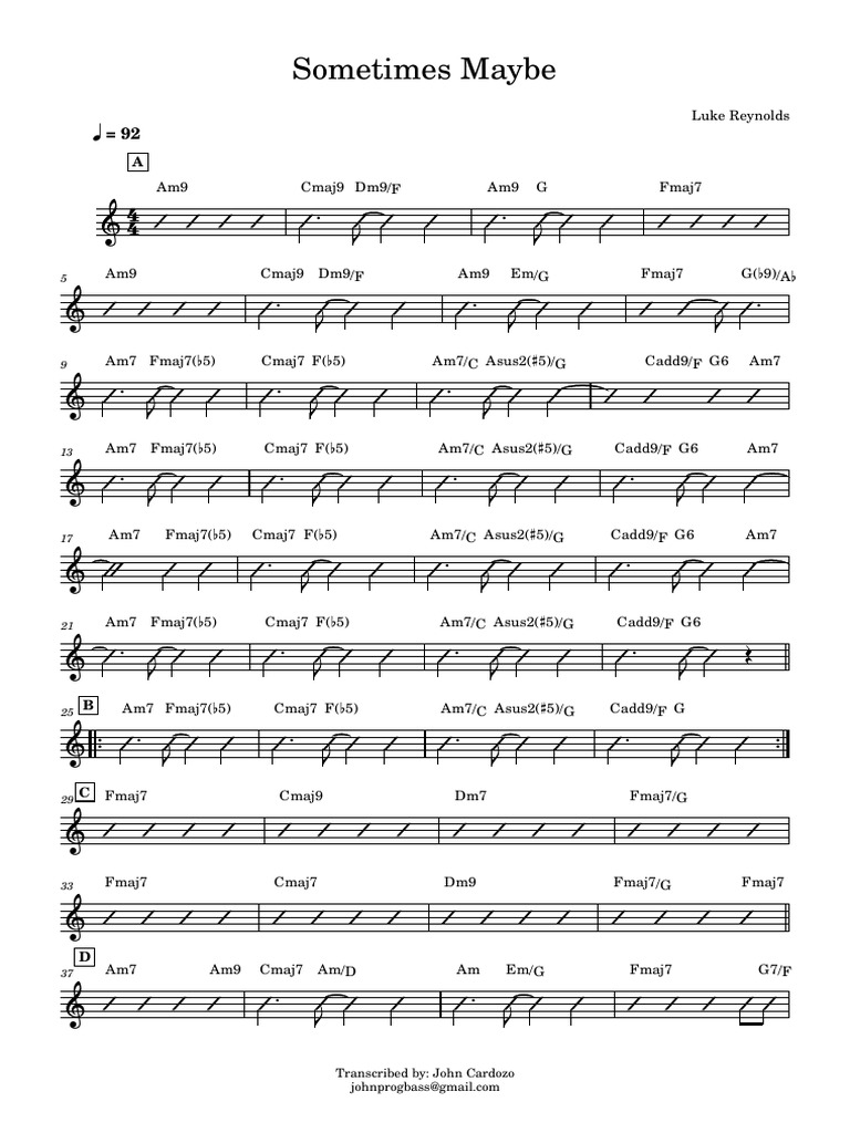 MM - Sometimes Maybe | PDF
