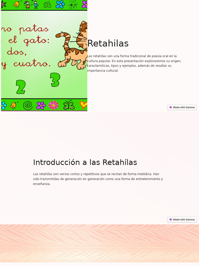 Retahilas | PDF | Tradiciones | Tradición oral