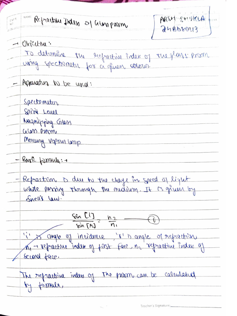 Engineering Physics Lab Submission 4 | PDF