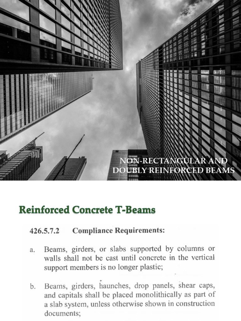 Chapter 3pdf - Non-Rectangular and Doubly Reinforced Sections | PDF | Beam (Structure ...