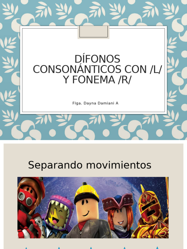 Difonos con /L/ y fonema /R/ | PDF