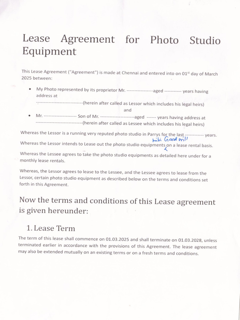 Lease Agreement | PDF