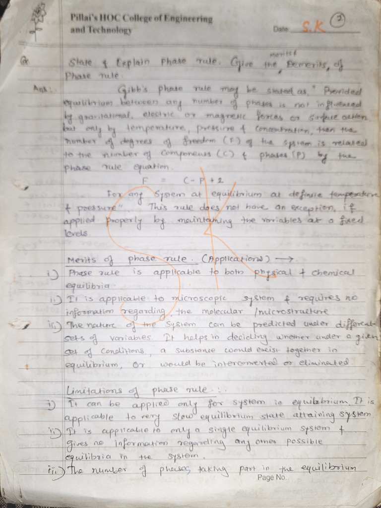 Phase Rule of Chemistry | PDF