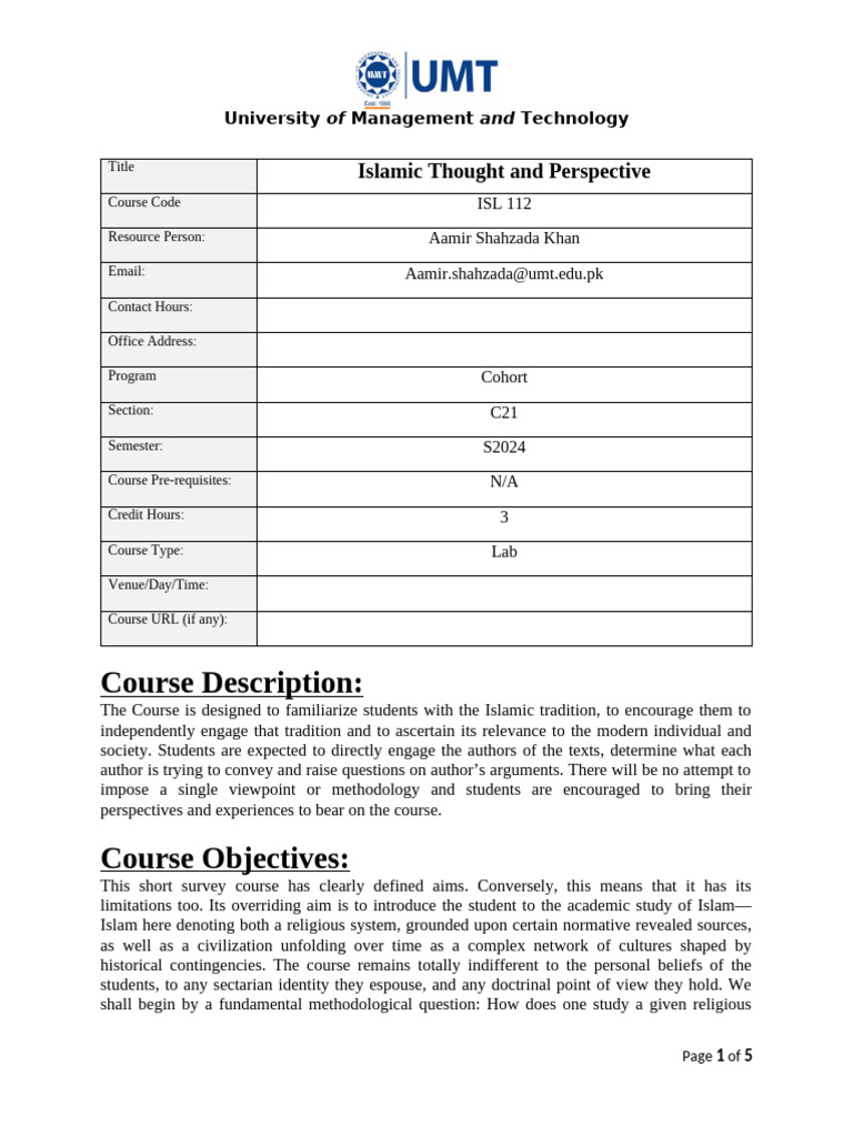 3.islamic Thought and Perspective | PDF | Hadith | Quran