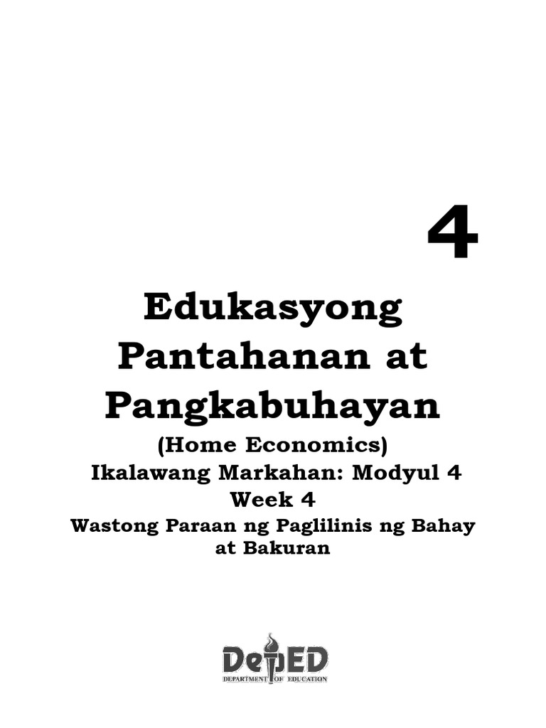 EPP4 HE Q2 MODULE-4 Week4 | PDF