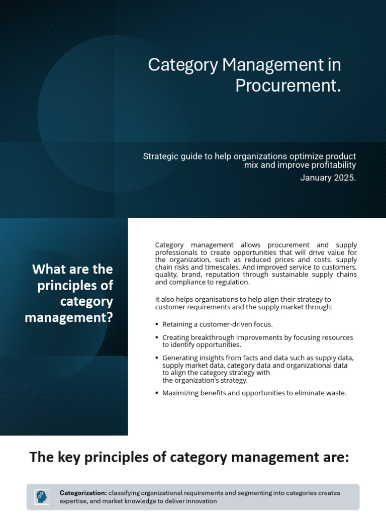 THE 4PS OF CATEGORY MANAGEMENT IMPLEMENTATION DAY 5 | PDF | Strategic ...