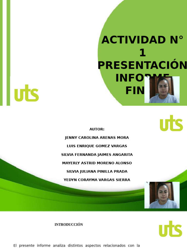 Presentacion Informe Final Estadistica | PDF | Estadísticas ...