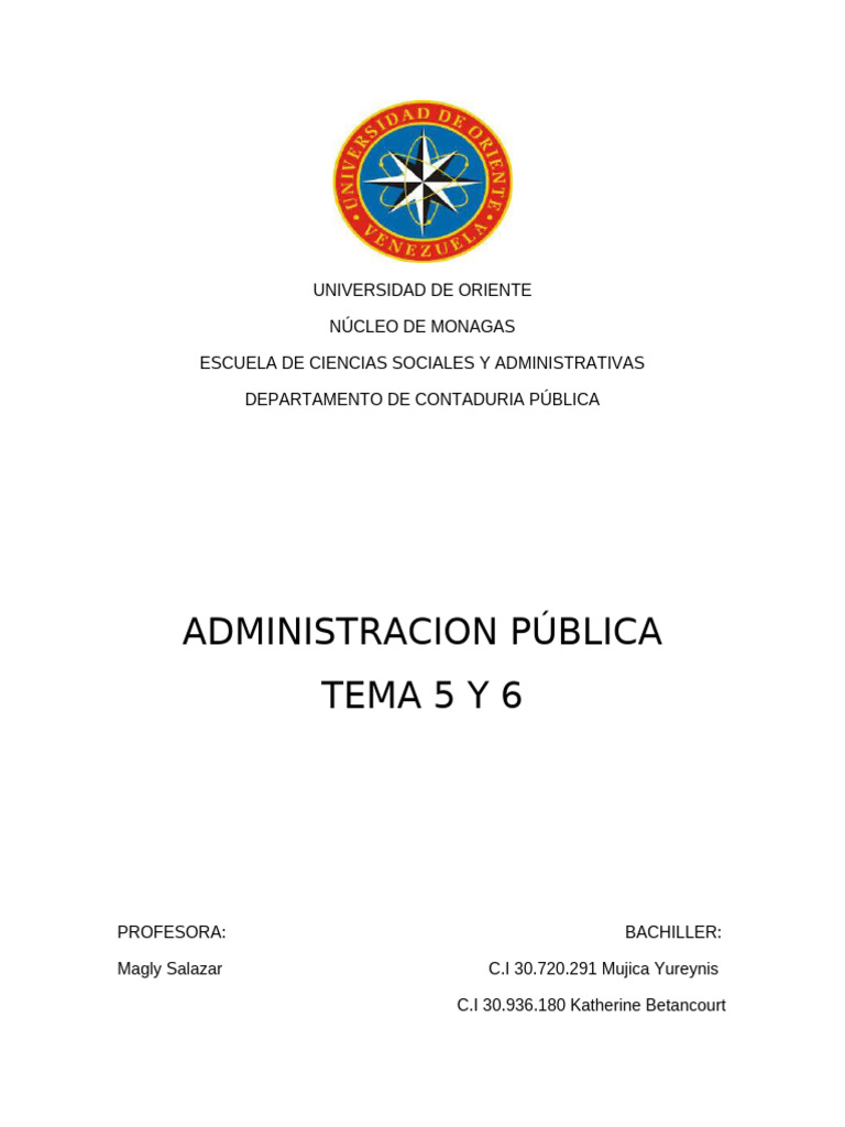 ADMON PUBLICA | PDF | Administración Pública | Responsabilidad