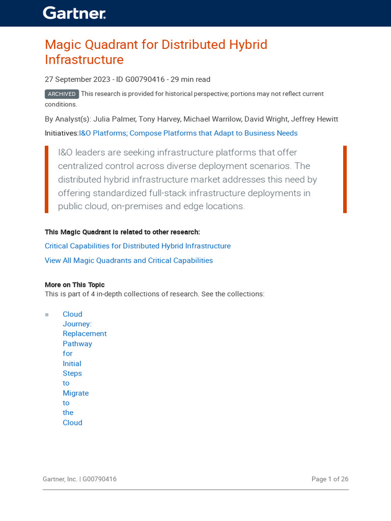 Magic Quadrant For D 790416 NDX | PDF | Cloud Computing | Microsoft Azure
