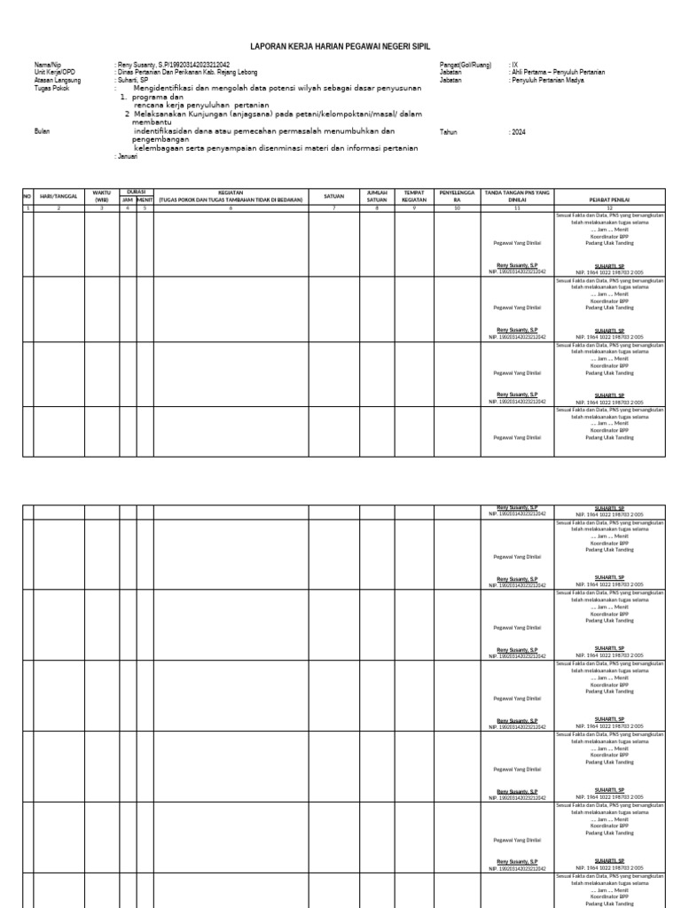 Laporan Manual TPP - Reny | PDF