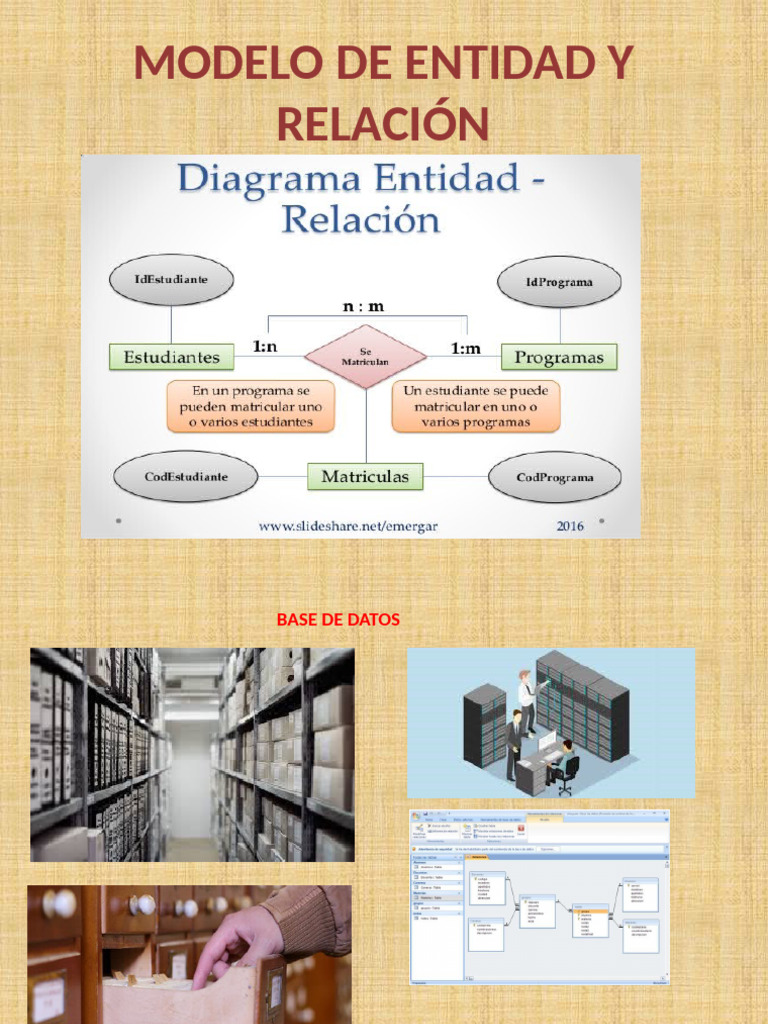 Modelo Entidad-Relación en Bases de Datos | PDF | Datos | Bases de datos