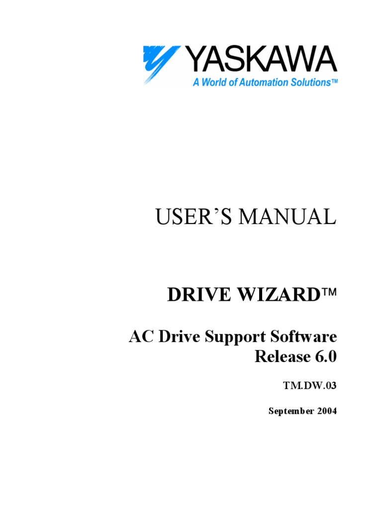 Drive Wizard 6.0 Manual | PDF | Installation (Computer Programs ...