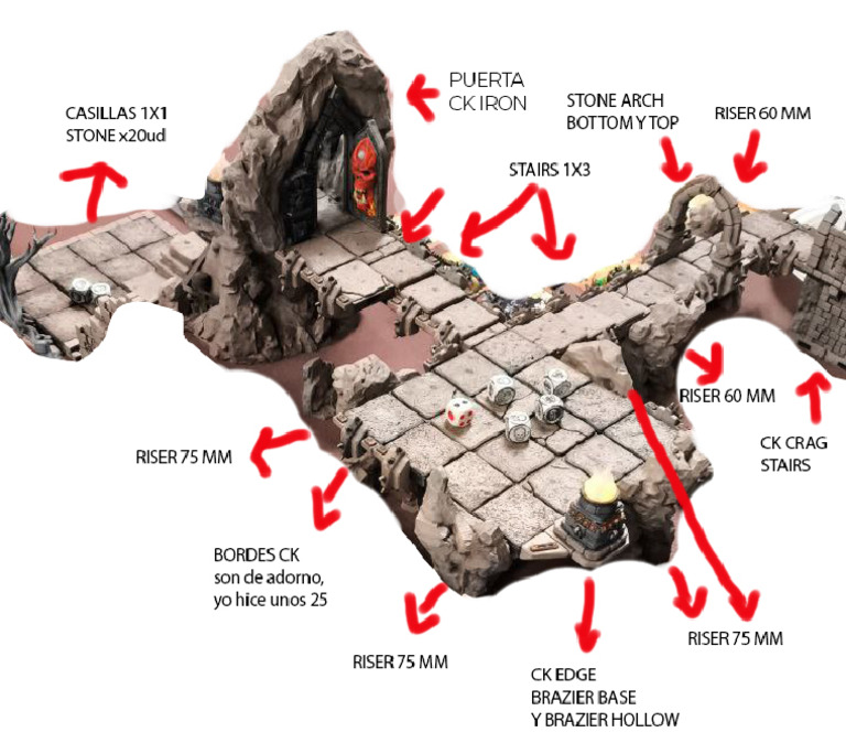 Entrada Custom HeroQuest Con Piezas Dragon's Rest | PDF