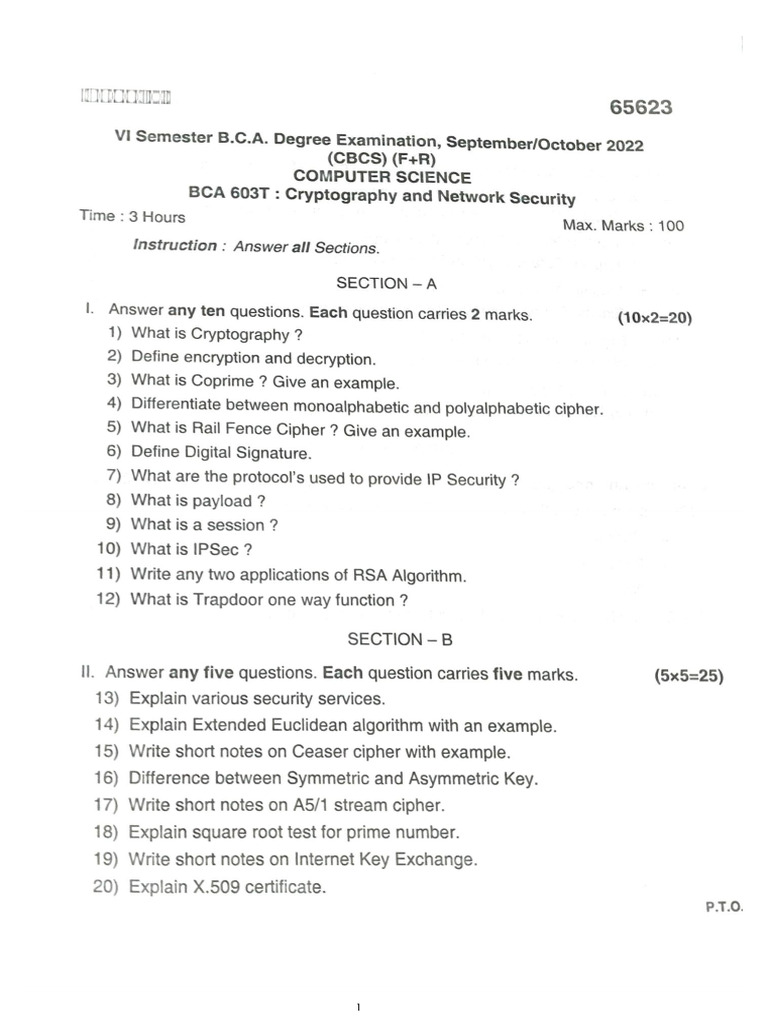 6th Sem BCA 2022 | PDF