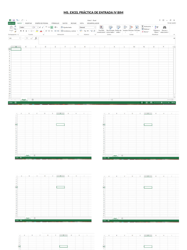 Practica Excel Iv Bimestre | PDF
