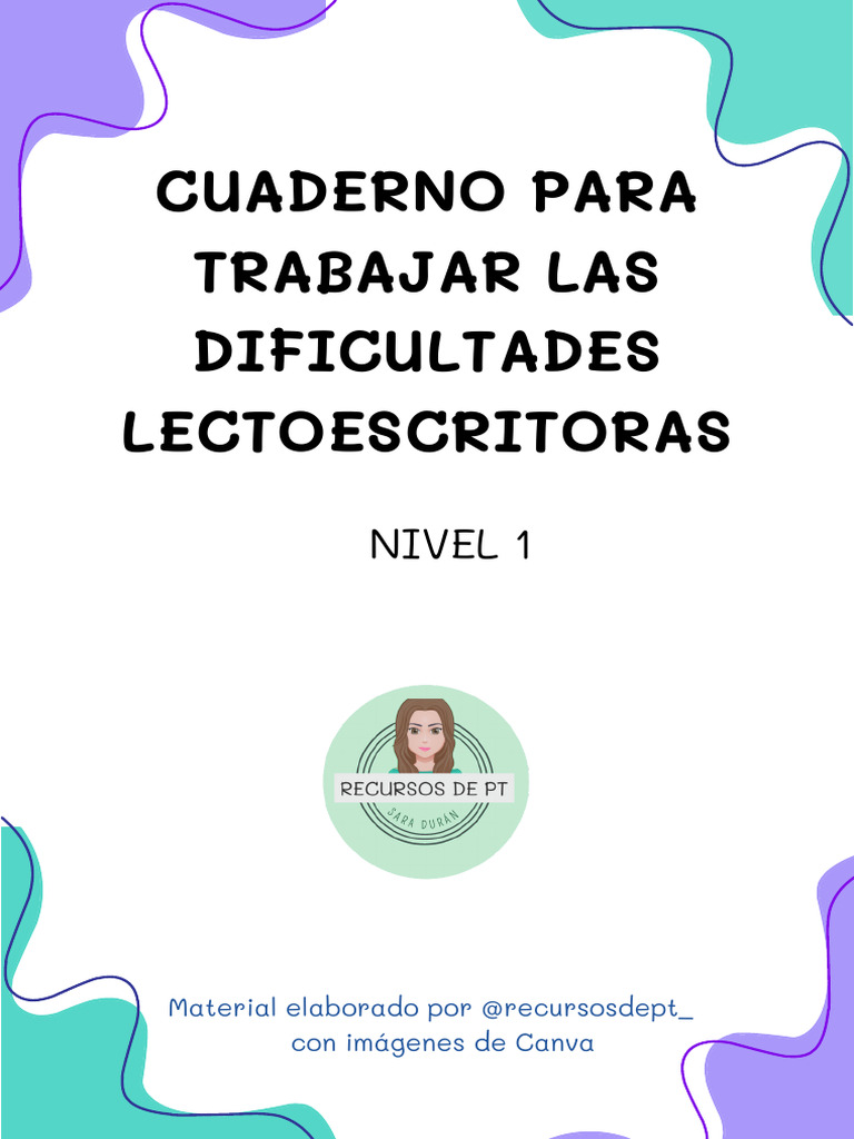 Cuaderno de Dificultades Lectoescritoras | PDF | Sílaba