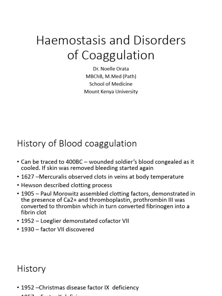 Haemostasis and Disorders of Coaggulation | PDF | Coagulation | Platelet