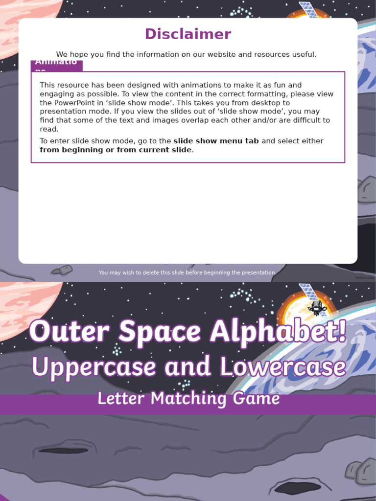 T e 1724915268 Uppercase and Lowercase Letter Powerpoint Matching Game ...