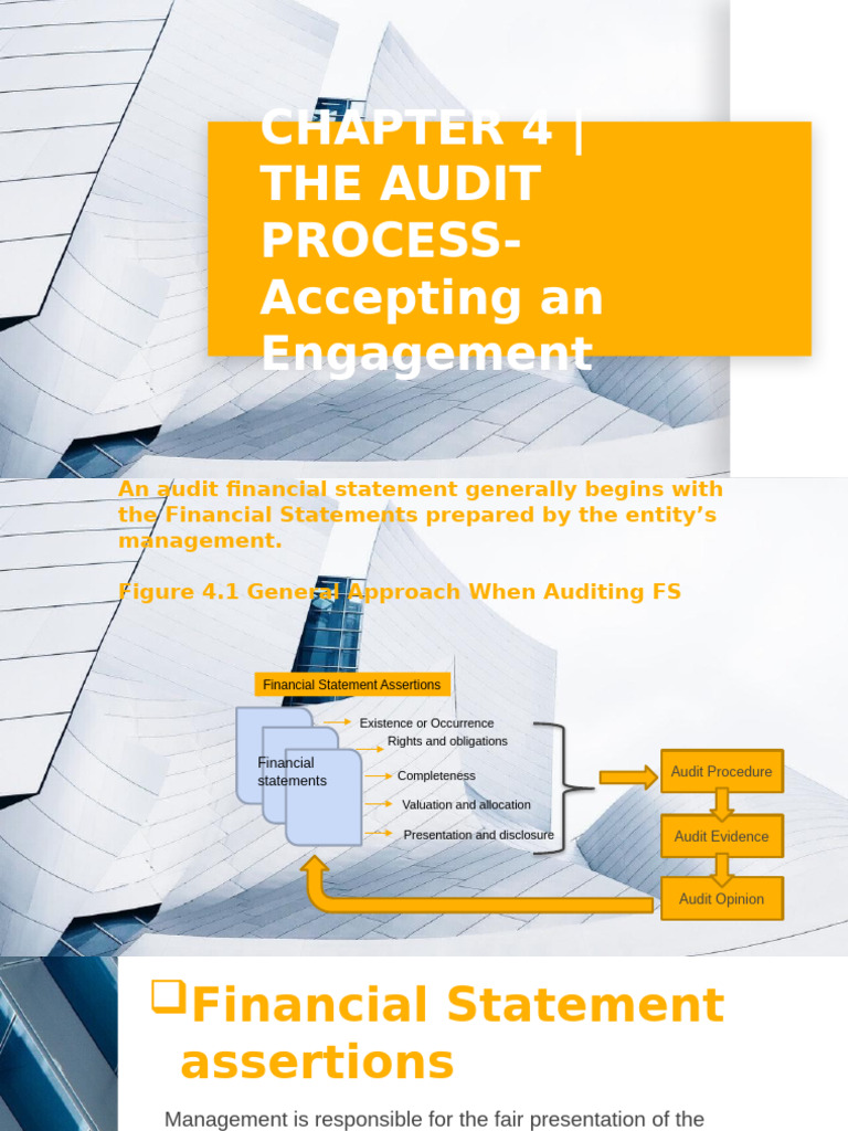 CHAPTER 4 Audit Process Accepting An Engagement | PDF | Audit | Internal Control
