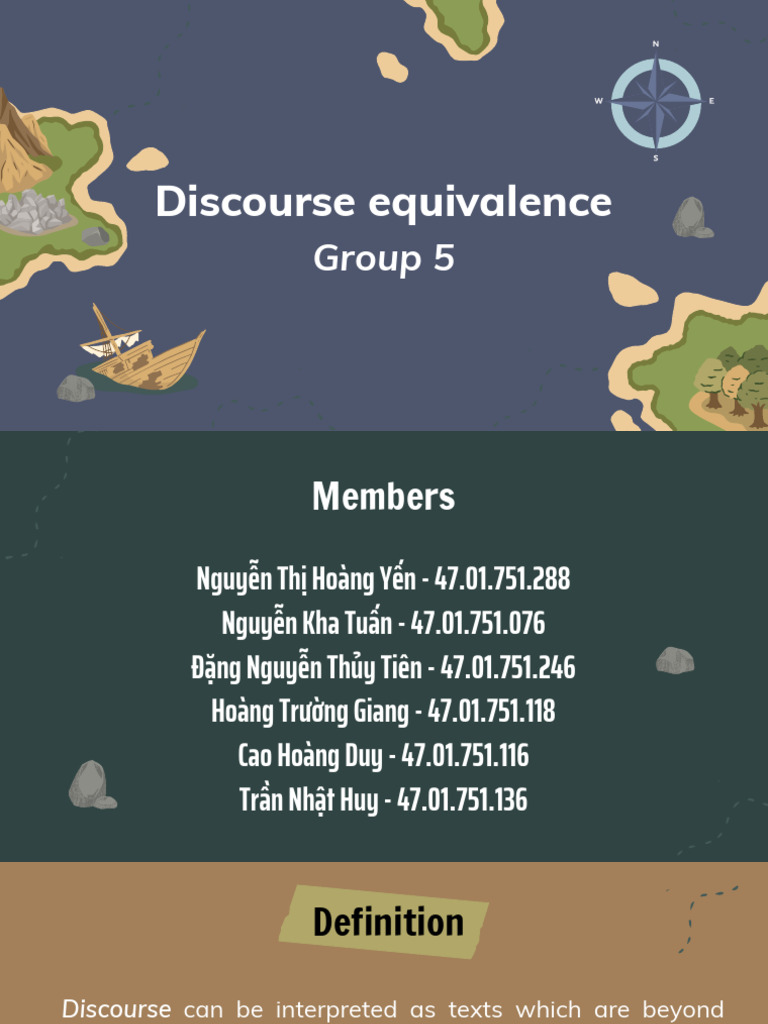LTD T7 - Group 5 - Discourse Equivalence | PDF