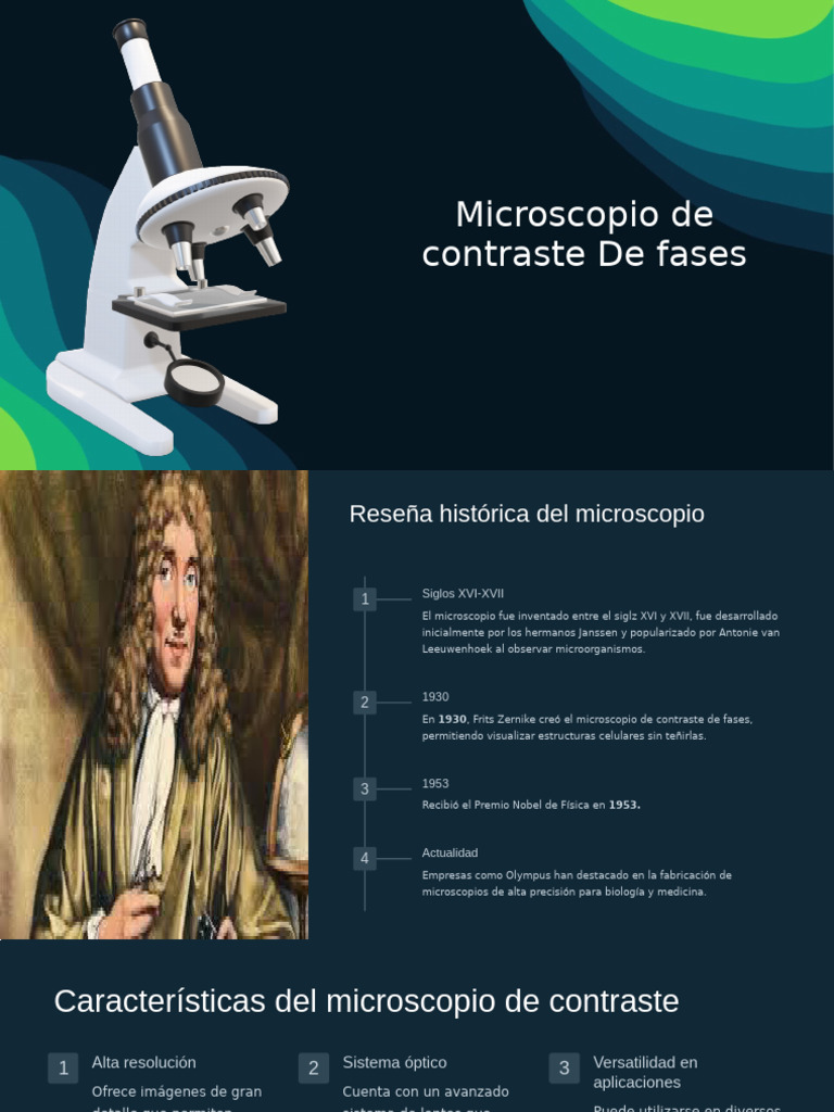 Microscopio de Contraste de Fases Zernike | PDF | Microscopio | Biología