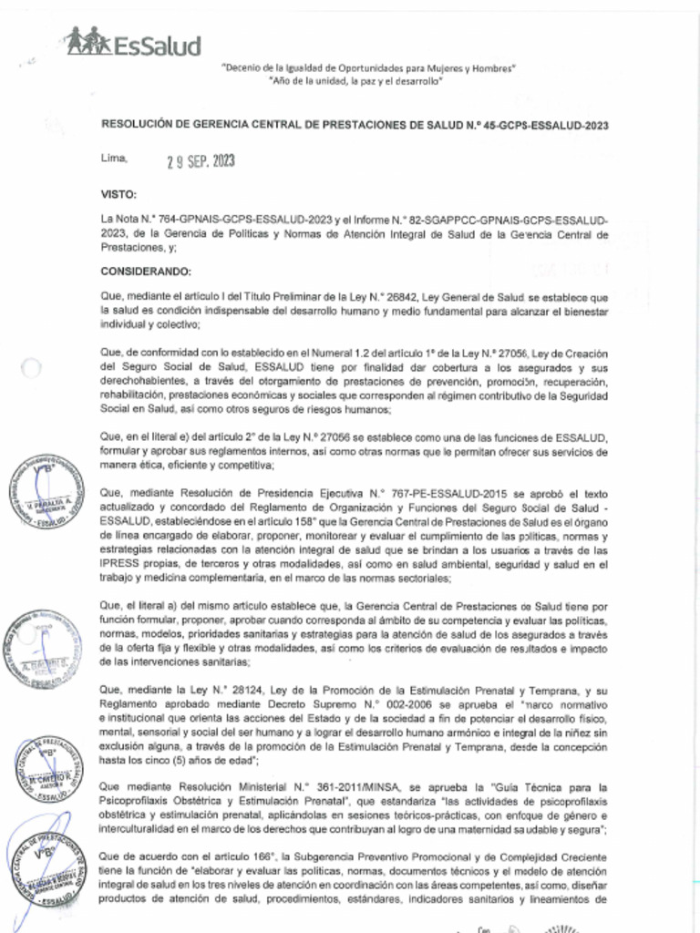 Essalud. GUIA DE Psicoprofilaxis Obstetrica y Estimulacion Prenatal | PDF