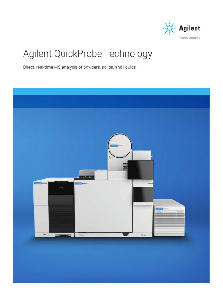 Brochure GC Ms QuickProbe Technology 5994 0703en Us Agilent | PDF | Gas ...