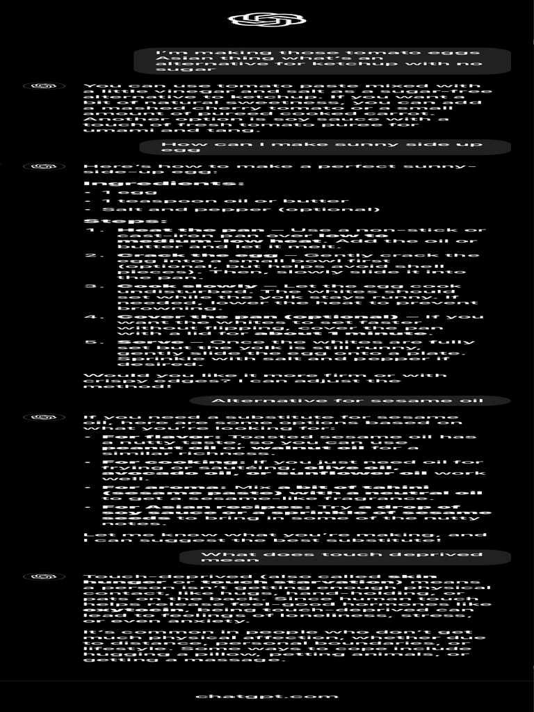 Tomato Egg Sauce Substitute | PDF