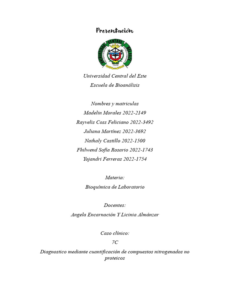 Caso Clinico 7C | PDF | Gota | Enfermedades y trastornos