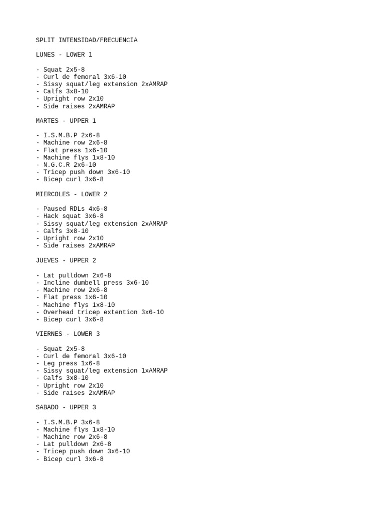 Split Upper-Lower | PDF