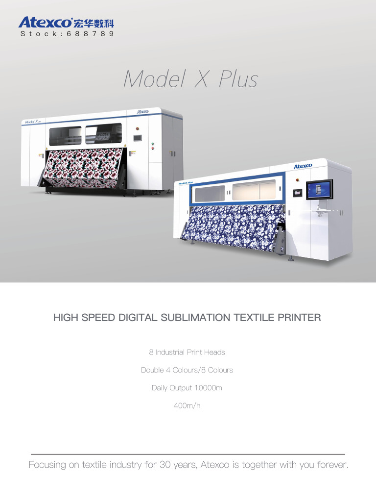 Atexco Model X Plus Printer Overview | PDF | Printer (Computing ...